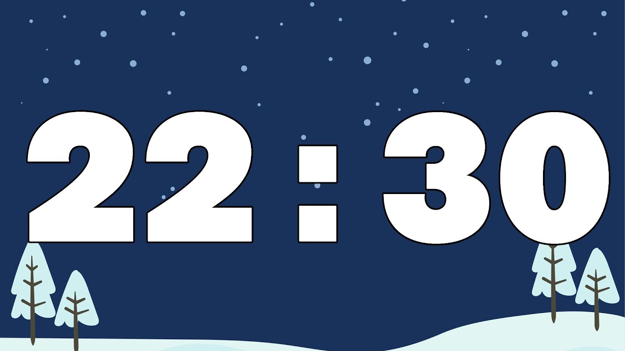 Free Winter Countdown Timer [ 22:30 ] - YouTube