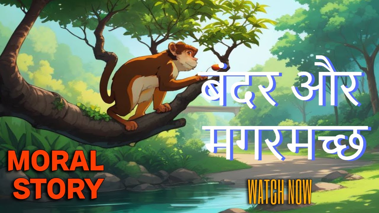 बंदर और मगरमच्छ || Moral Story || #storytelling #animation #goodstory ...
