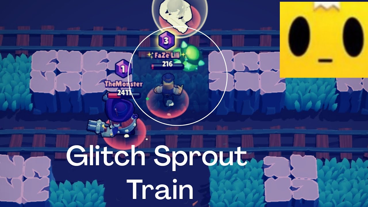 Brawl Stars - Bug with Sprout attack due to train - YouTube