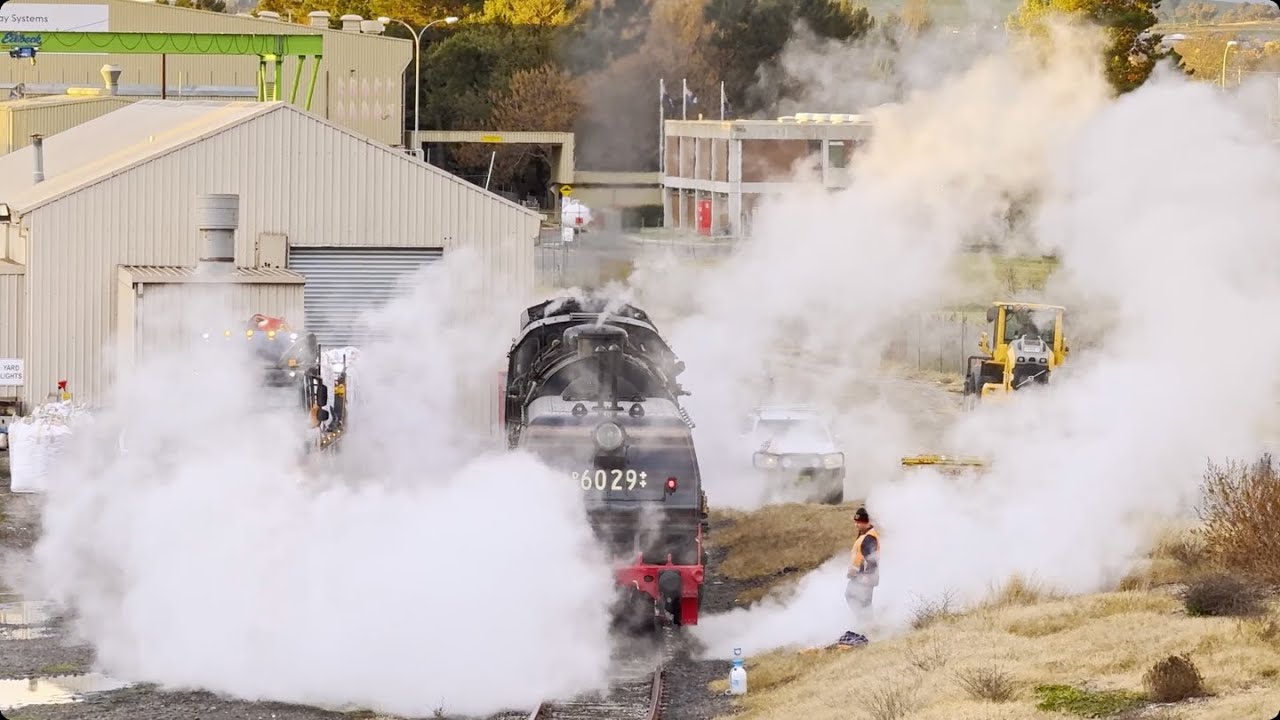 NSWGR 6029 Lets Off Steam After A Day's Work - THNSW Bathurst Rail ...