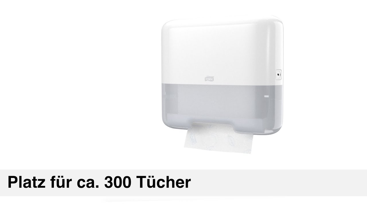 In schlichtem Weiß – Papierhandtuchspender TORK Classic Box Mini - YouTube