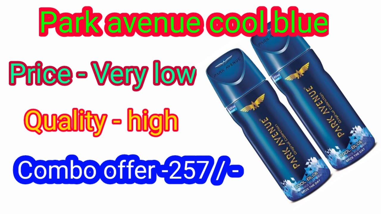 Park avenue cool blue perfume combo @ kichus media - YouTube