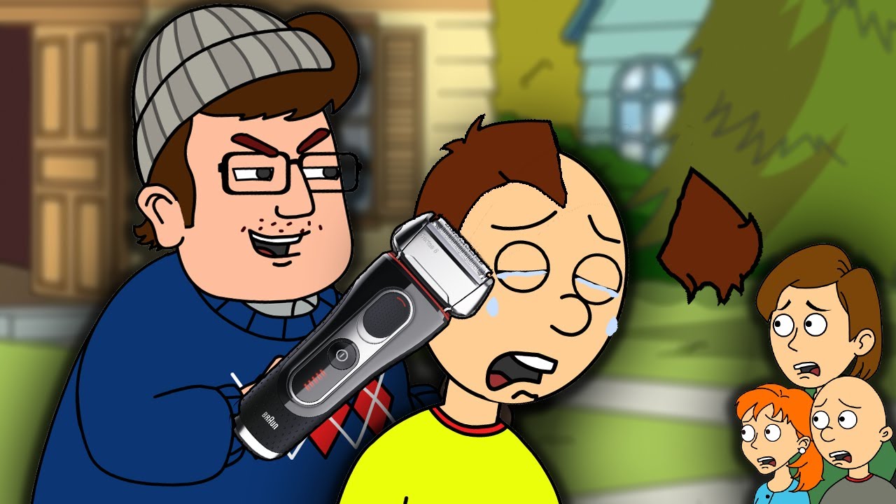 Caillou Gets Hair/Bob Shaves it Off/Bob Gets Grounded BIG TIME - YouTube