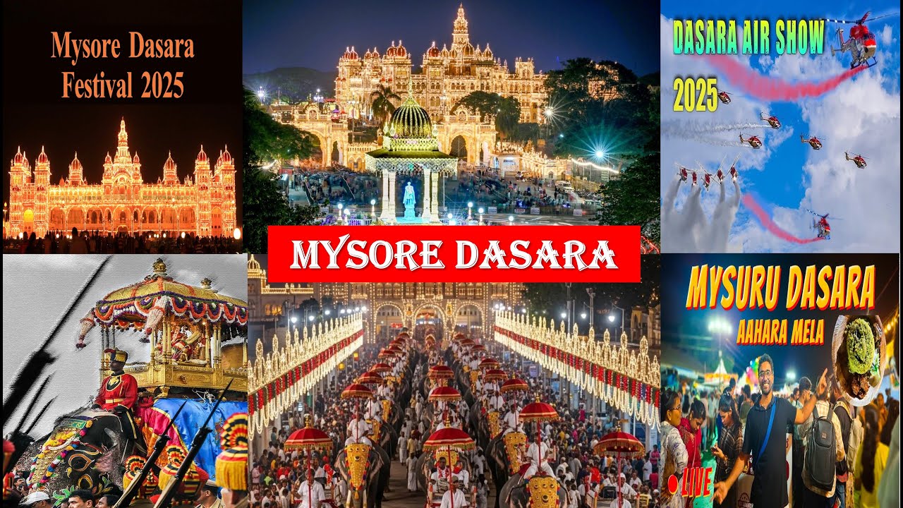 🐘 🏰Mysore Dasara 2025 | Grand Palace, City Illumination & Royal ...