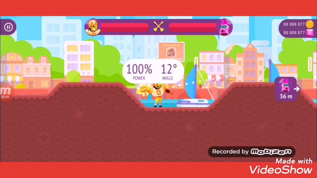 Bowmaster gameplay #1 read description - YouTube