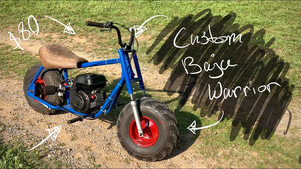 Cheap MiniBike, Custom Paint Job. Final. - YouTube