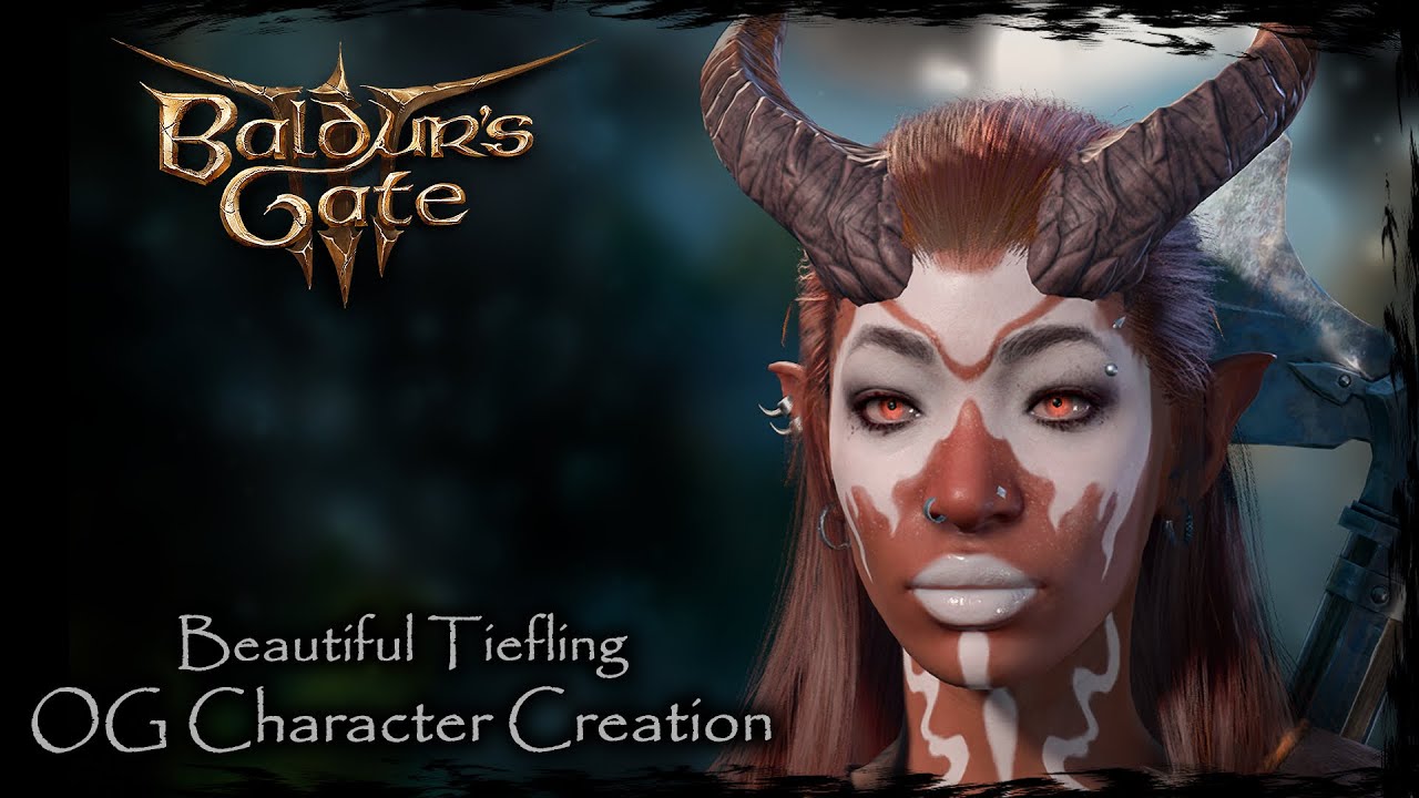 BALDUR'S GATE 3 || Beautiful Tiefling [Original Character #164 ...