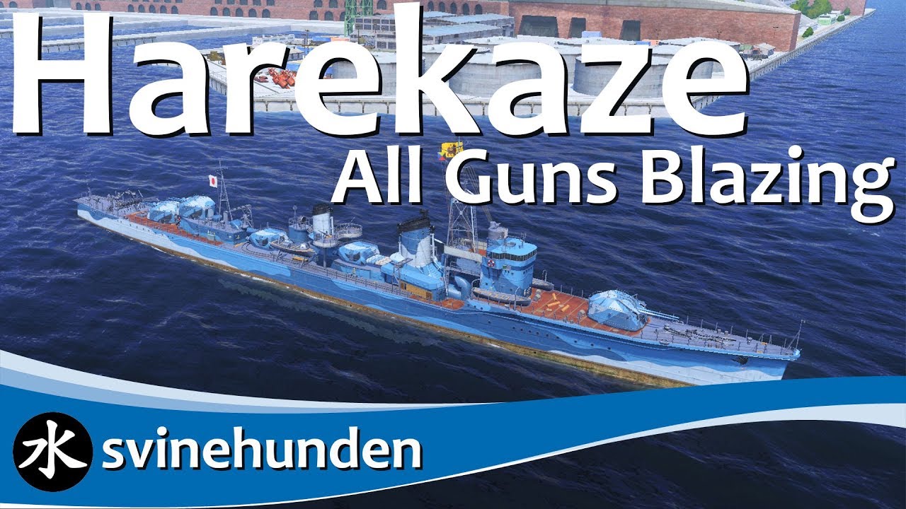 All Guns Blazing | Harekaze | Tier VIII Premium Destroyer - YouTube