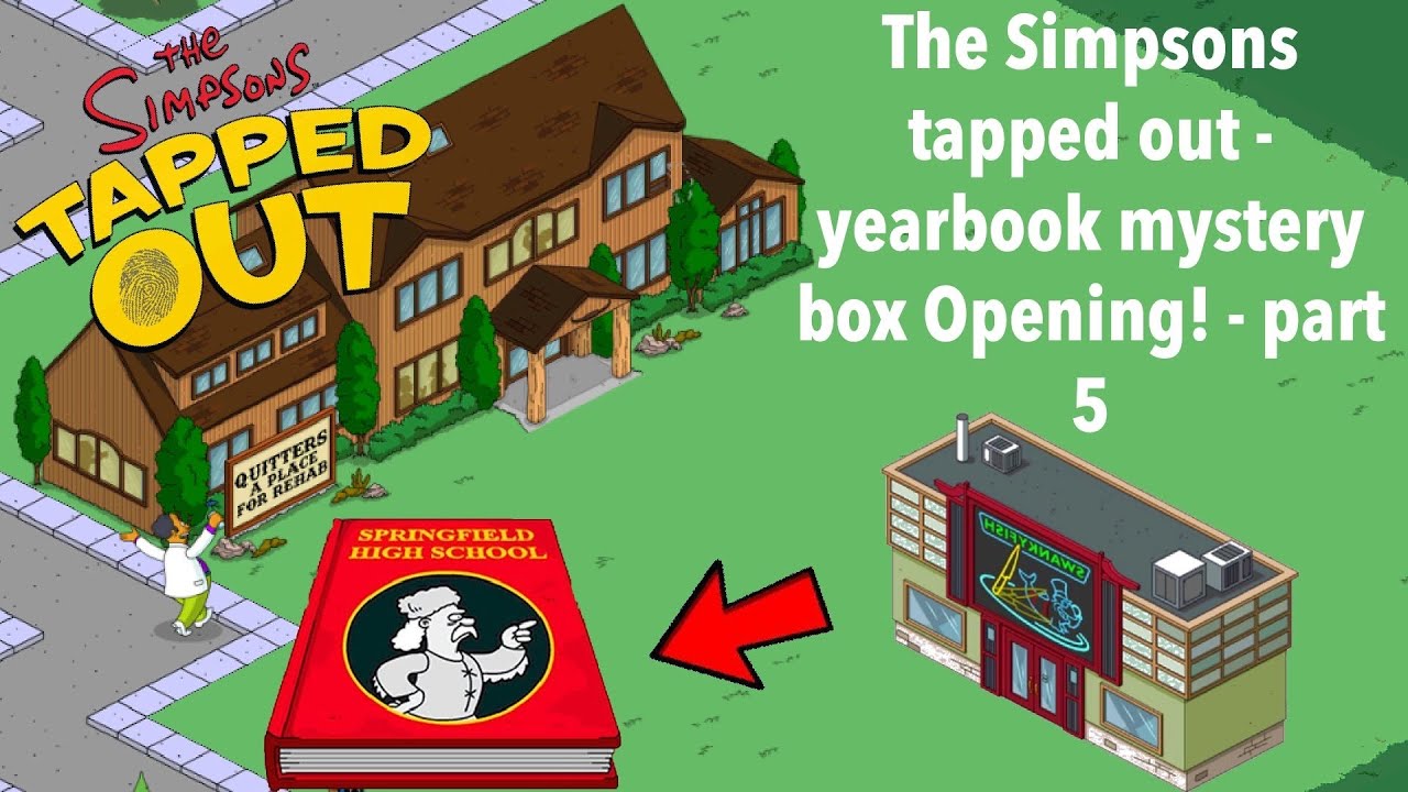 The Simpsons tapped out - Yearbook Mystery Box Opening - Quitters ...
