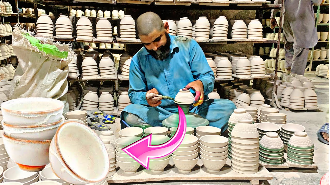 Amazing process Ancient ceramics art Making Traditional Tea Bowl in ...