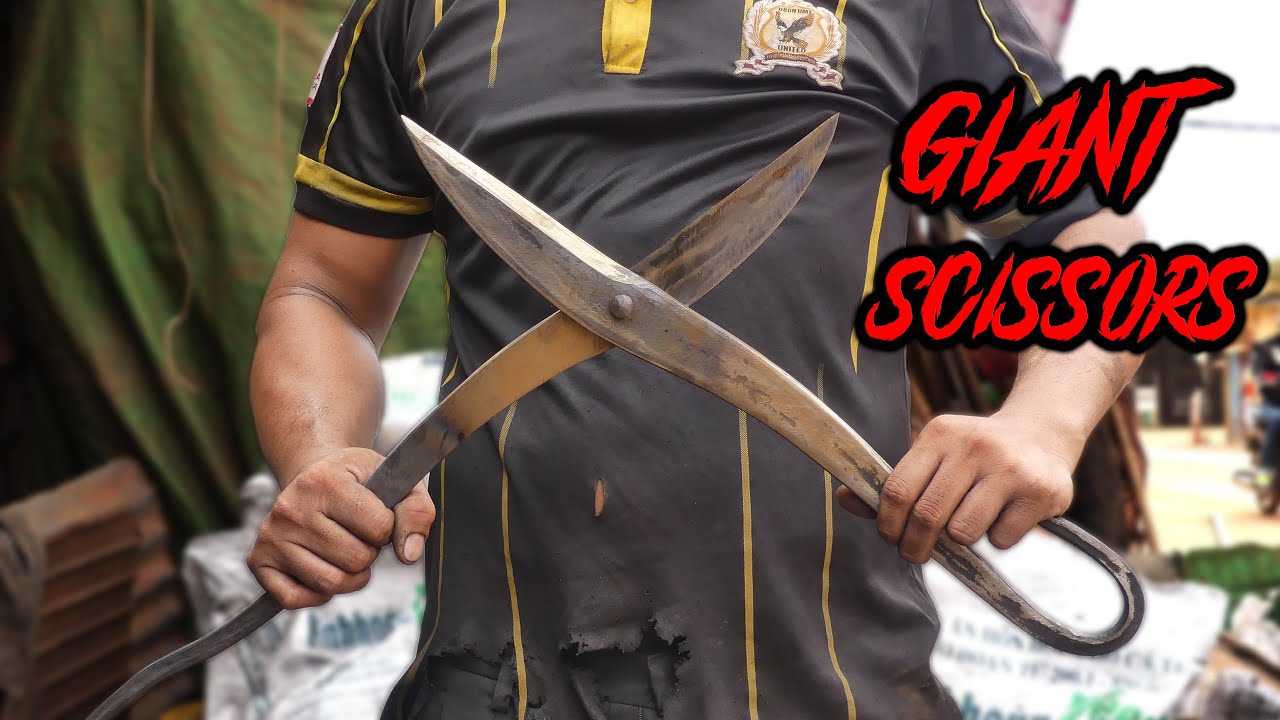 The Easy Way How To Make Giant Scissors For Cutting Zinc - YouTube