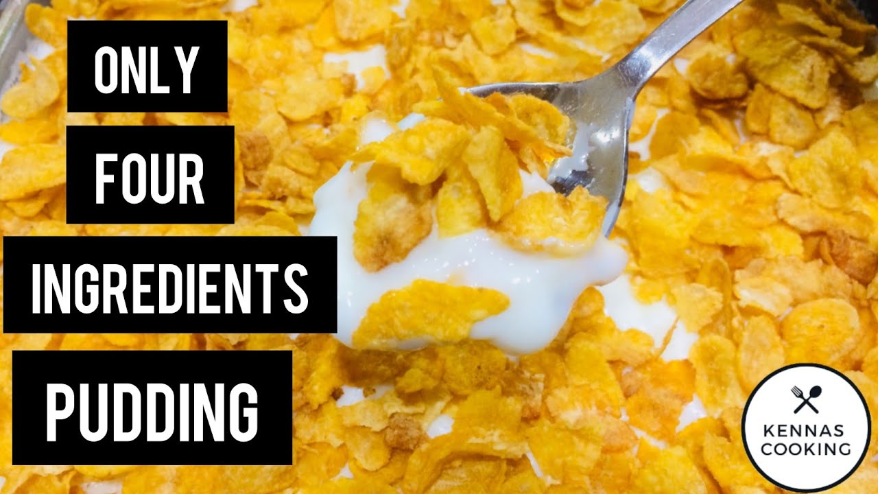 Simple pudding in five minutes || Cornflakes pudding || Milk Pudding ...