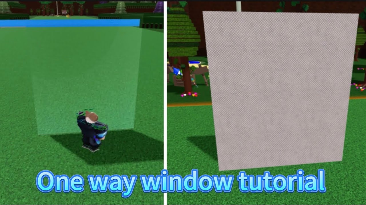 One way window tutorial babft - YouTube