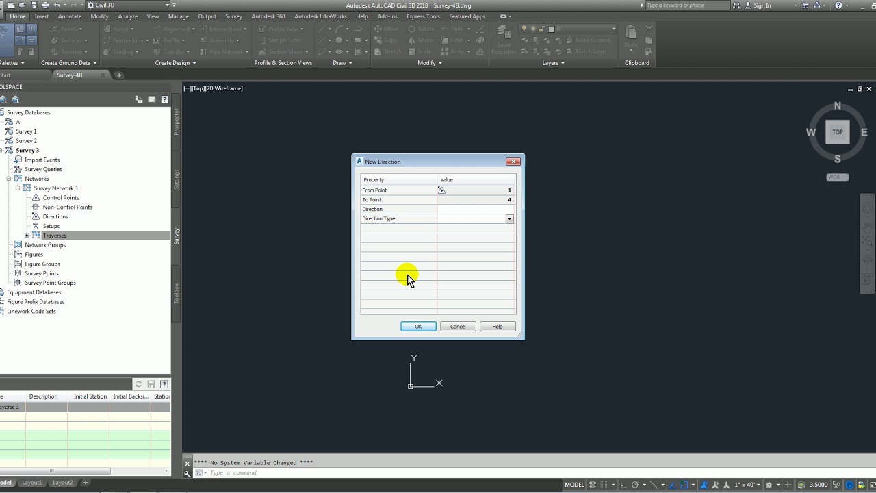 58. Exercise 2 Creating Survey Data Using the Traverse Editor - YouTube