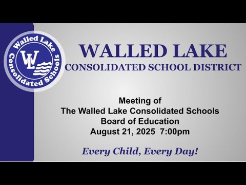 WLCSD Board of Education Meeting - August 21, 2025 - YouTube