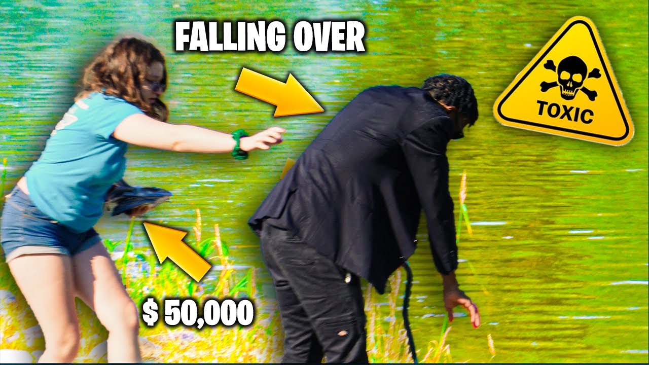 Falling Into A Lake While Dropping $50k...*Must Watch* - YouTube