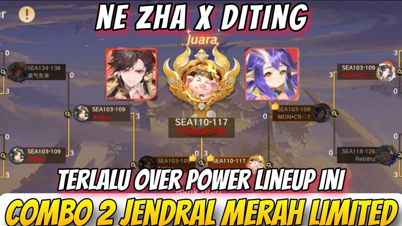 COMBO 2 RED JENDRAL LIMITED🔥, KEKUATAN OVER POWER IMBA SEKALI - Monkey King Arena Of Heroes ...