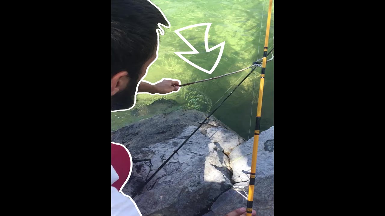 Huck Finn Stick Fishing ..... Fish On !!!! 🎣 - YouTube