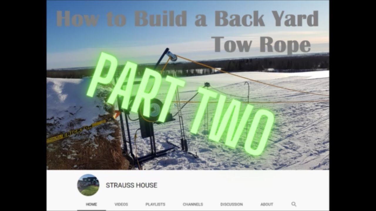 How to build a backyard tow rope PART TWO - DIY Homemade - YouTube