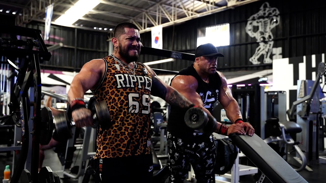 LLEVANDO AL LIMITE A CACHORRO 🔥 / BICEPS TRICEPS Y HOMBRO - JONATHAN ...