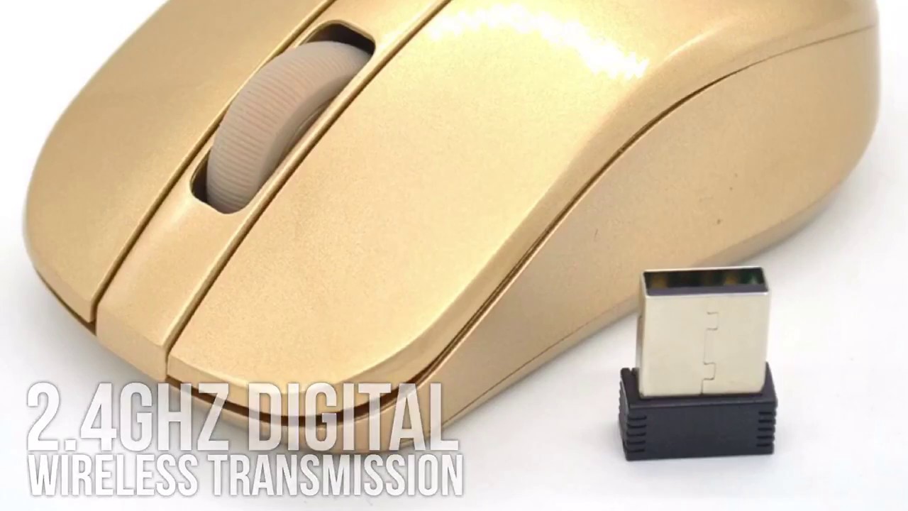 Gold Wireless Mouse - YouTube