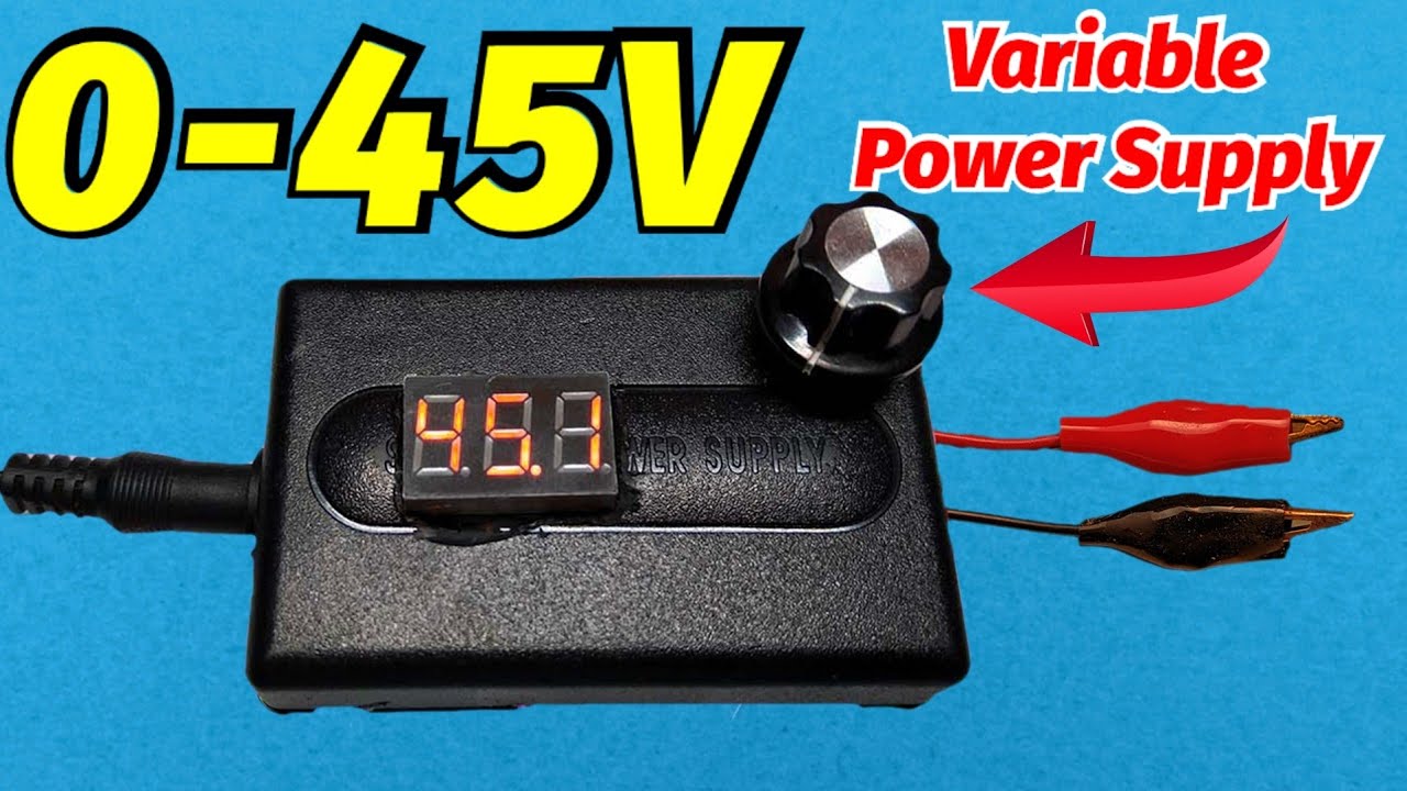 Convert Any Fixed Voltage Adapter To Variable Voltage Output | 12V To 0 ...