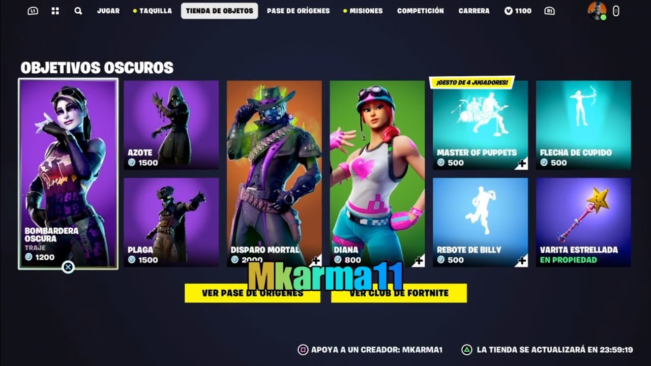 DIANA la Nueva Tienda Fortnite hoy Temporada 6 Capitulo 1 - YouTube