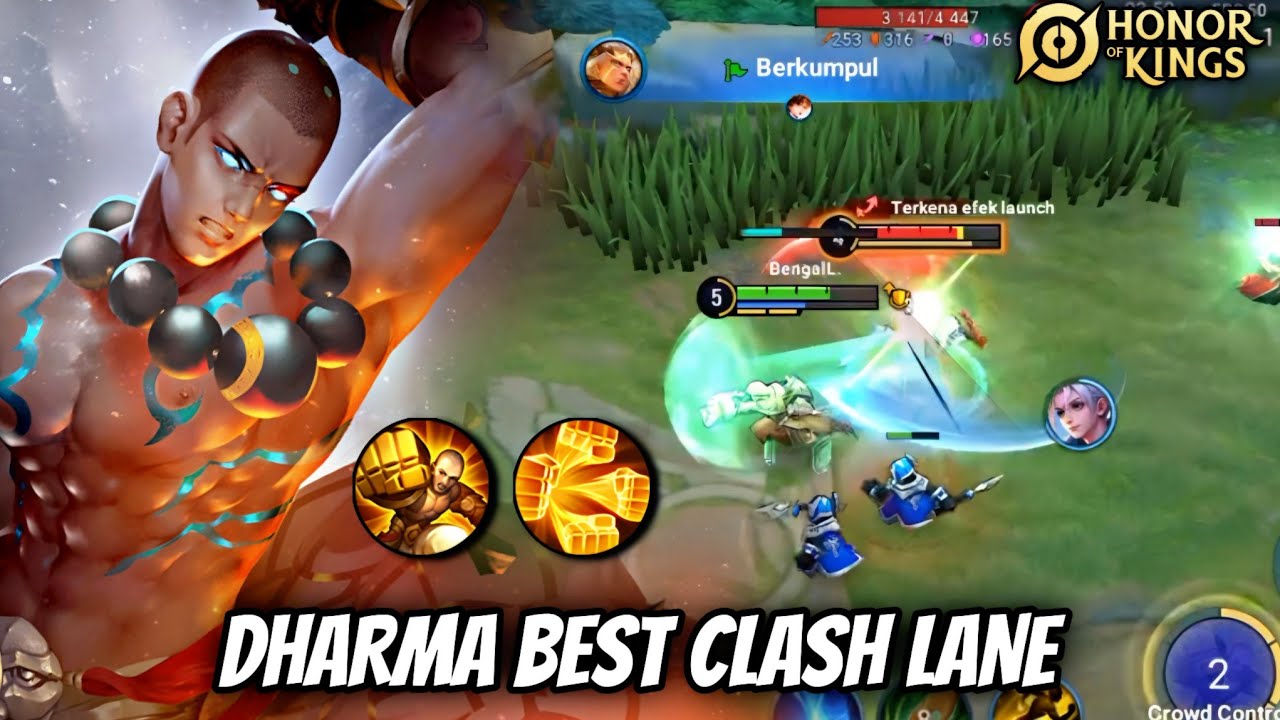 Honor of Kings (Dharma) Clash Lane Tier S - YouTube