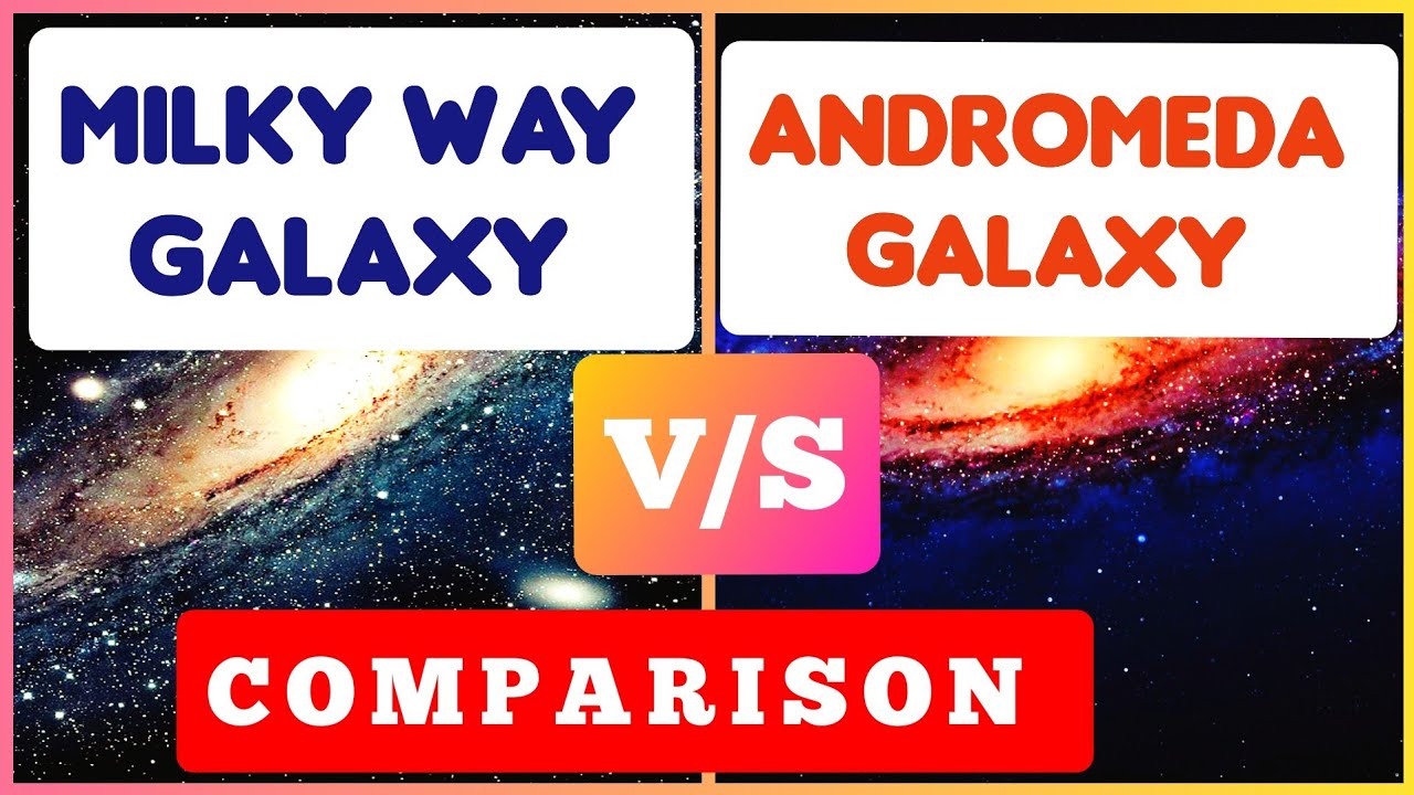 Milky Way galaxy vs Andromeda galaxy Comparison - YouTube