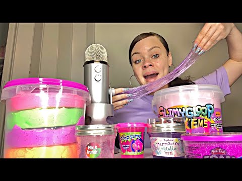 ASMR Playing With Slime!! (Sticky Slimy Sounds) - YouTube