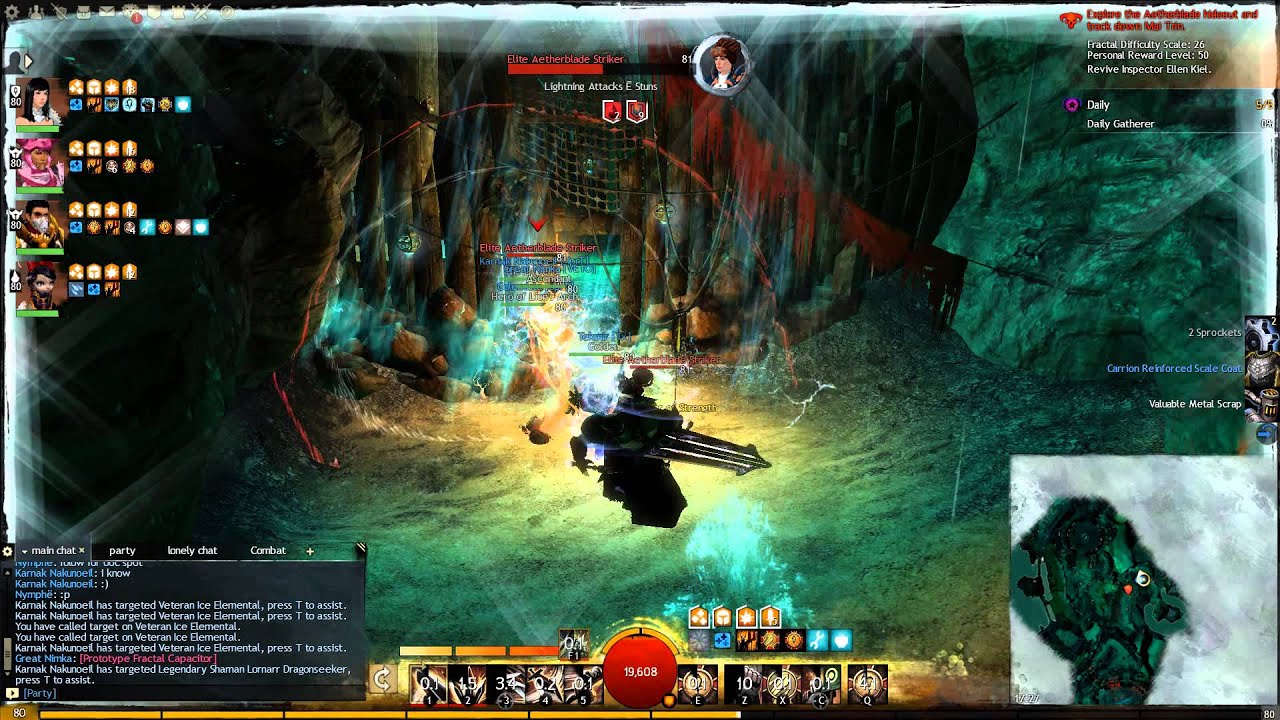 Guild Wars 2 Fractals of the mist lvl 26 part 2/3 Warrior PoV - YouTube