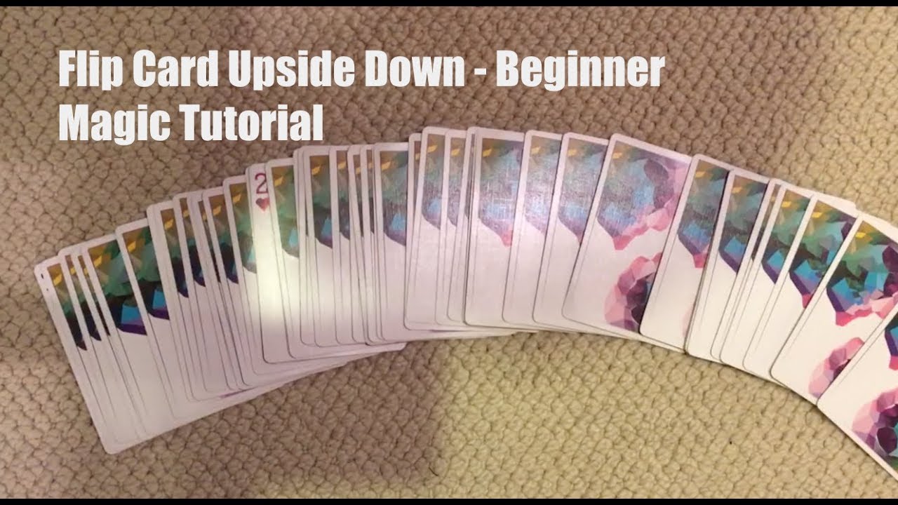 Card Flipping Upside Down - Easy Beginner Card Trick Tutorial - YouTube