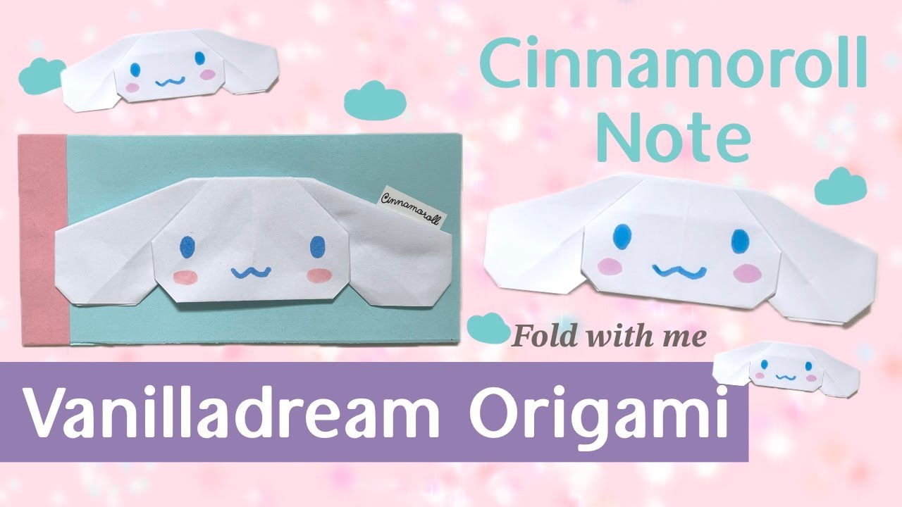 Paper Sanrio Cinnamoroll Note /Sanrio Origami/ How to Draw Cinnamo Roll ...