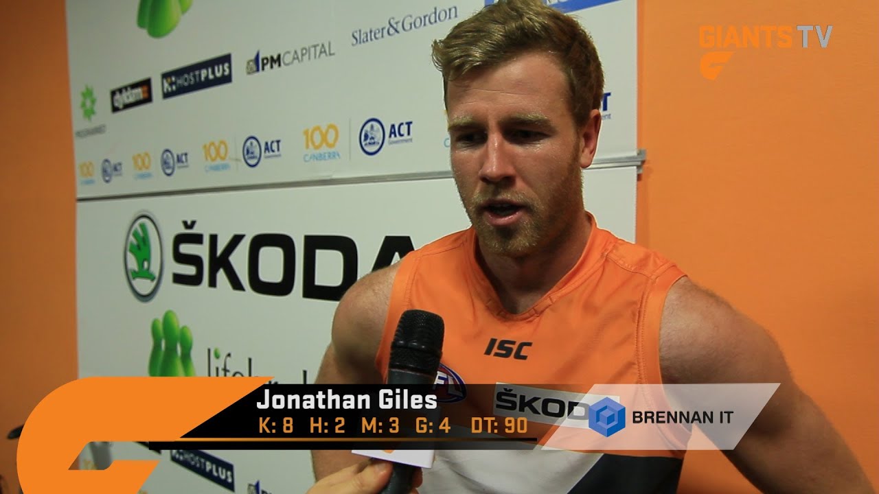 Round 17 Post Match: Jonathan Giles - YouTube