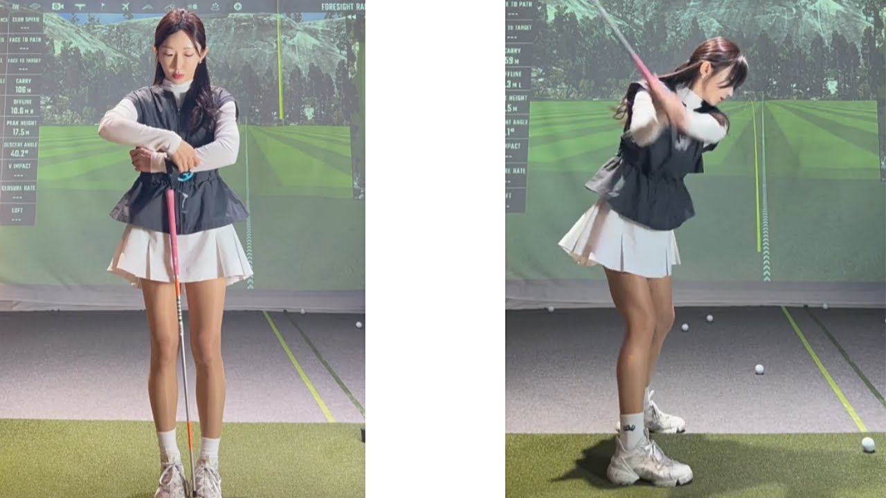 세로골프tv 스윙 너무 멋지네요 전 국가대표 상비군 Klpga 신효서 프로 스윙 모음 신효서프로 Youtube