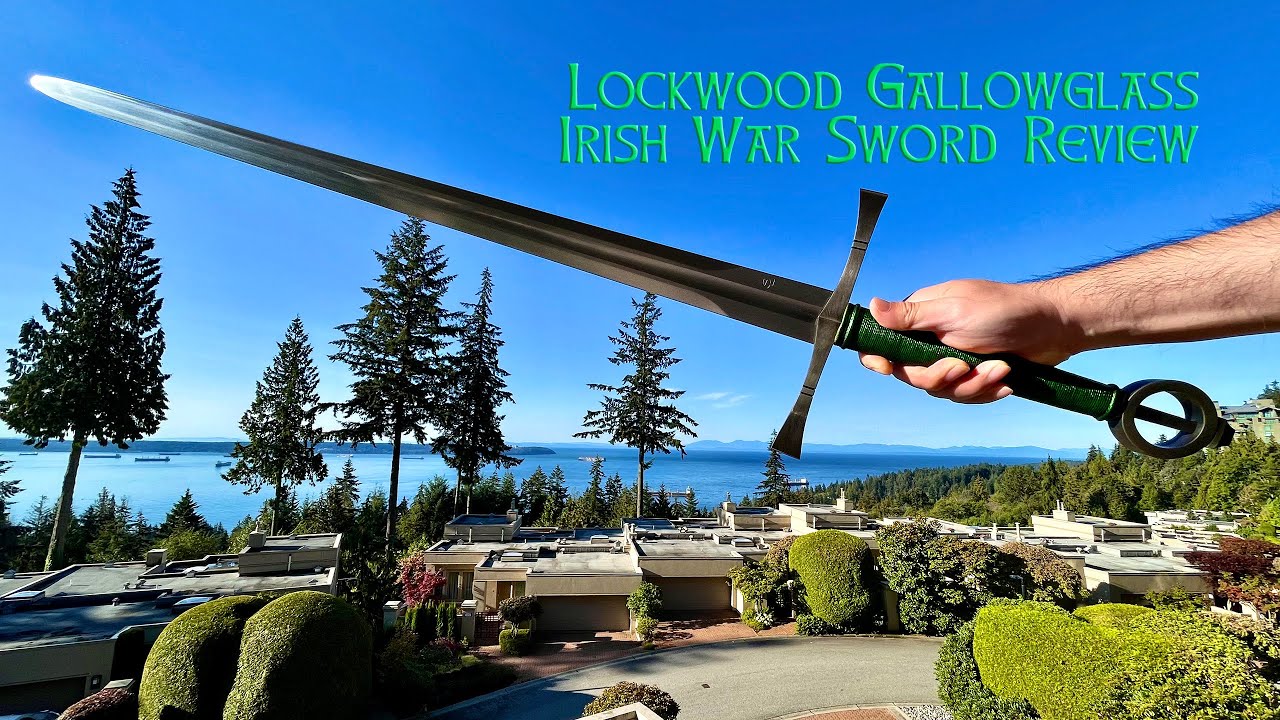 Lockwood Gallowglass Irish War Sword with Ring-Pommel Cutting & Review ...