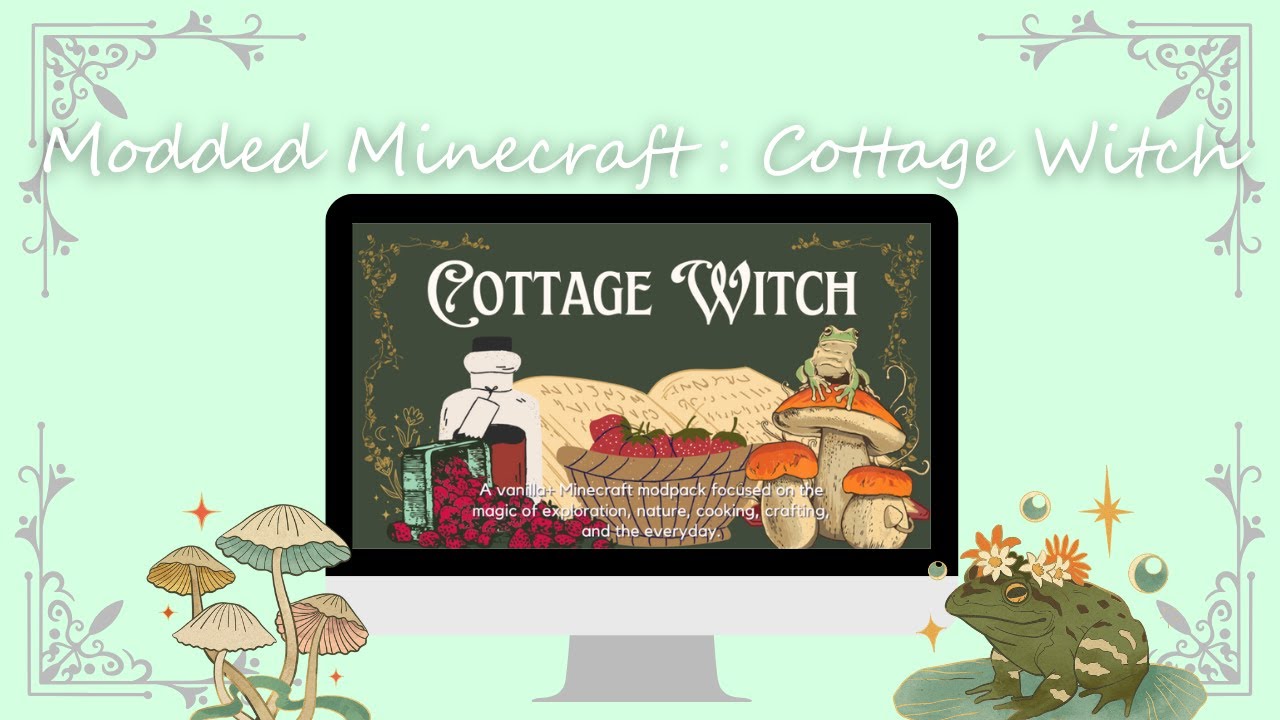Just the beginning! Minecraft: Cottage Witch modpack - EP 1 - YouTube