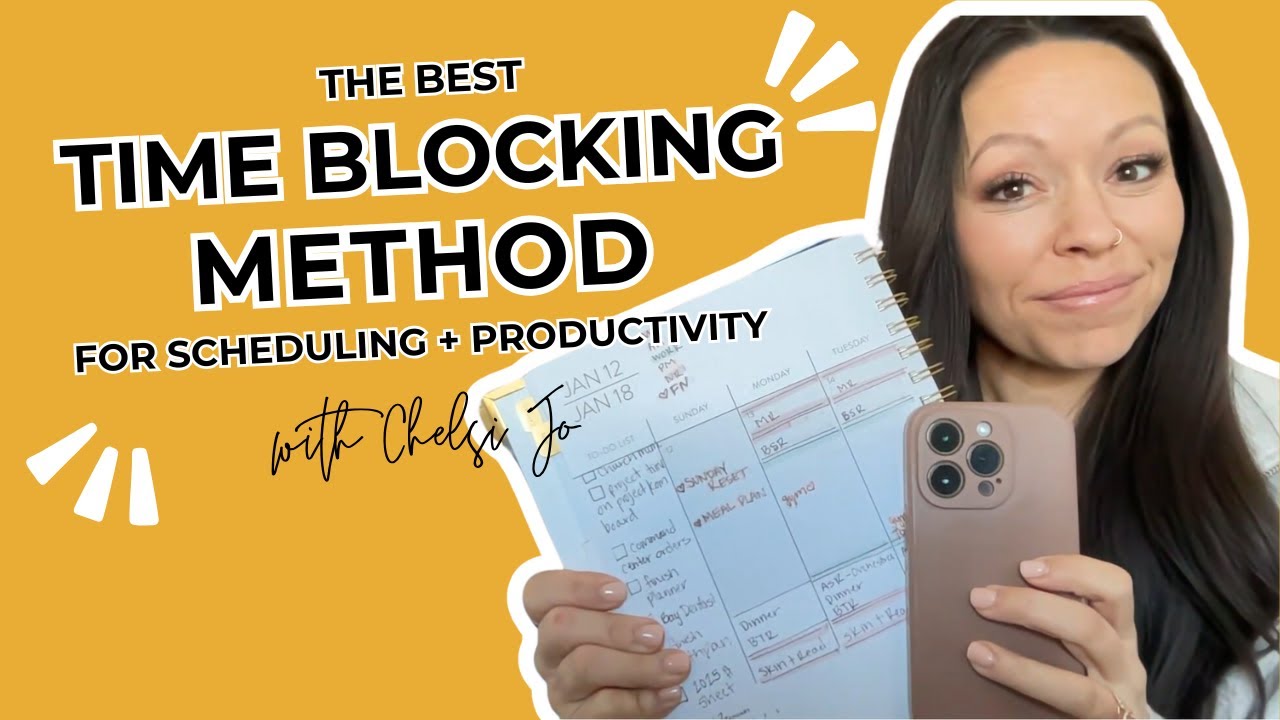 The Best Time Blocking Method for Scheduling + Productivity - YouTube