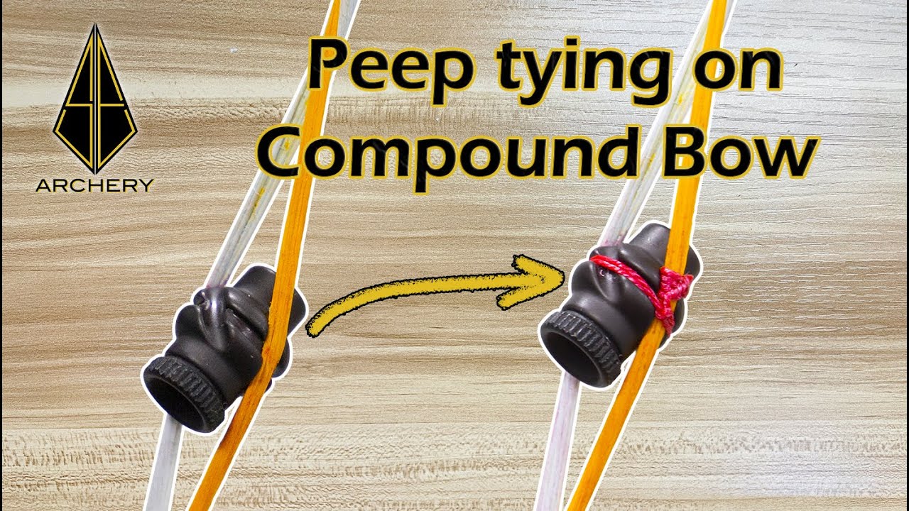 Peep Tying for Compound Bow - YouTube