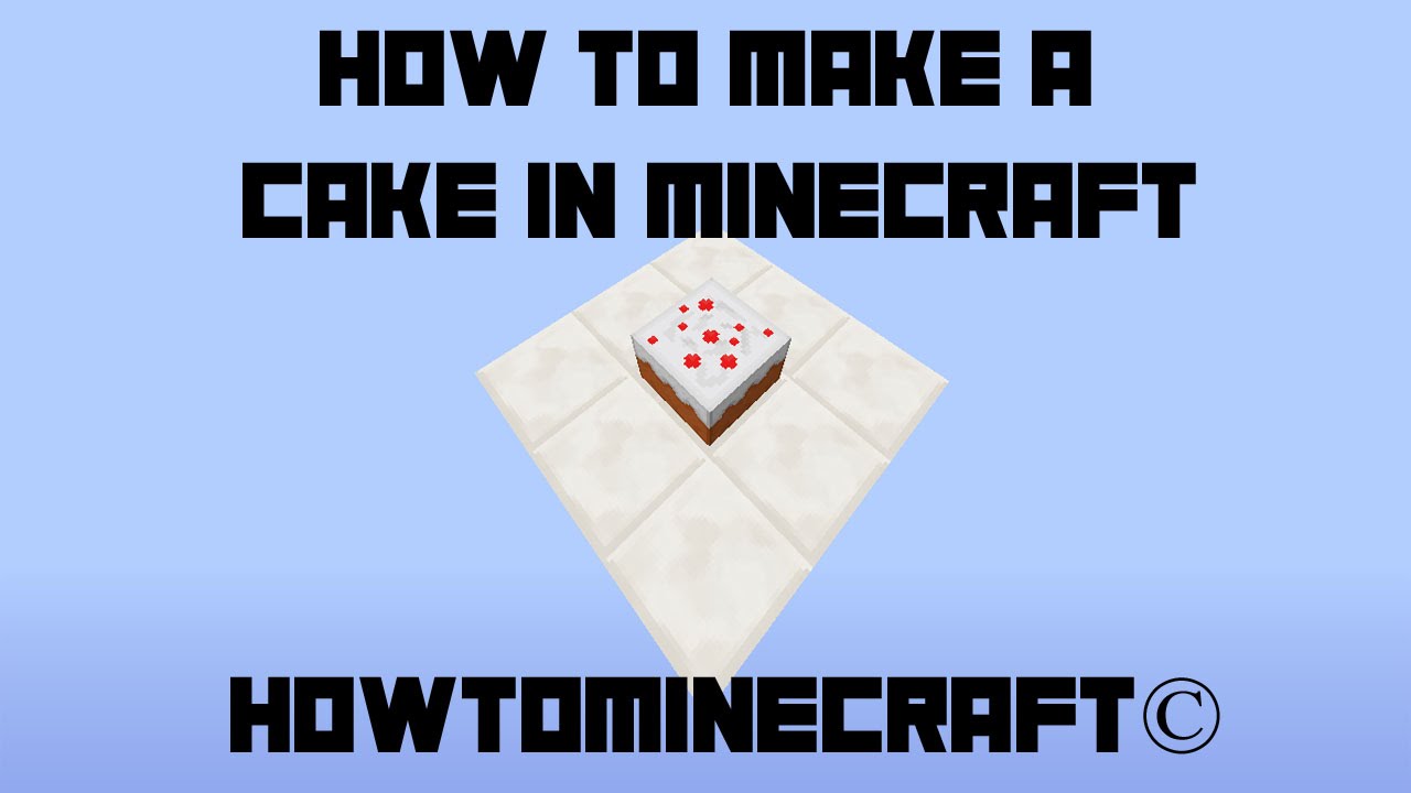 How to make a cake in Minecraft (1.8) - YouTube