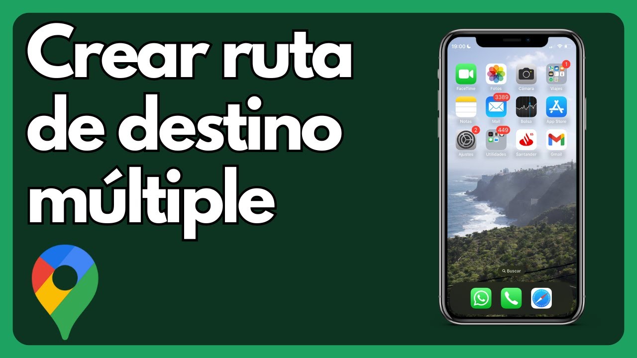 Cómo crear una ruta de destino múltiple en Google Maps - Tutorial - YouTube