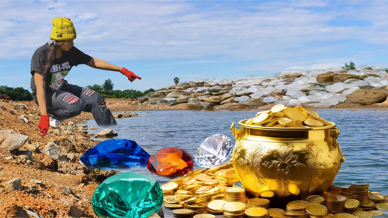 A woman reveals the secrets of the ancient Golden River! Dig for gold ...