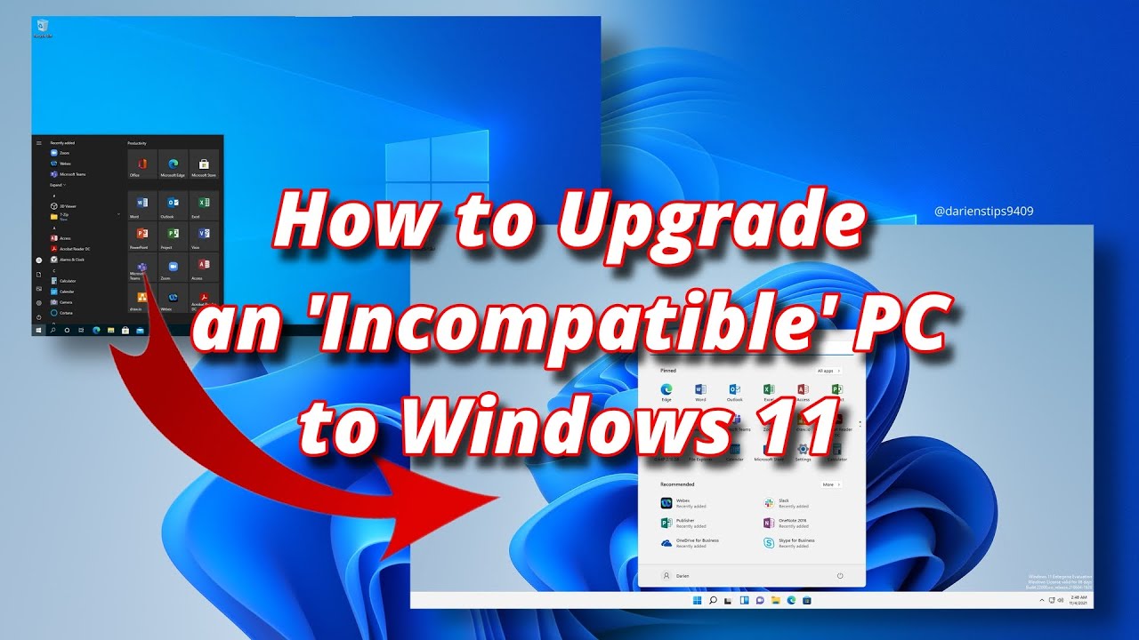 Upgrade an Incompatible PC to Windows 11 - YouTube