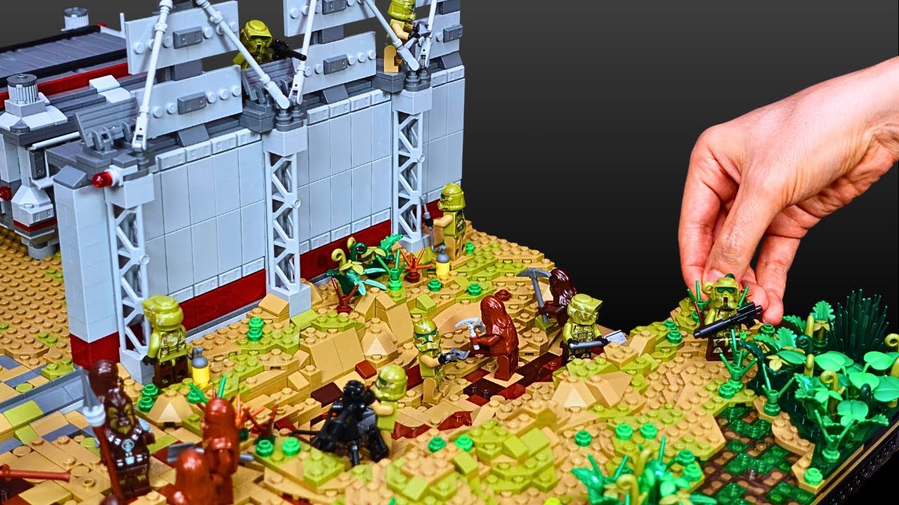 Building Defenses For My Lego Clone Base Diorama - YouTube