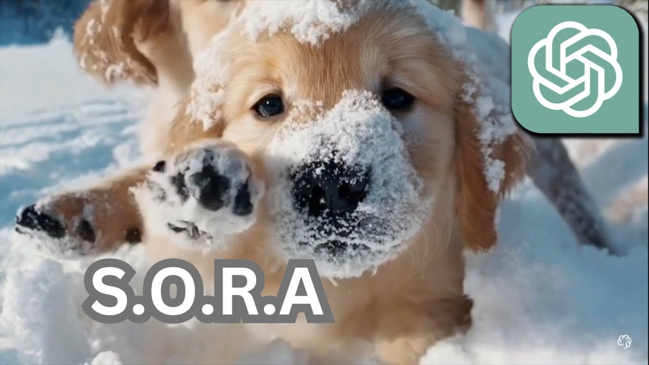 OpenAI Sora l snow dogs - YouTube