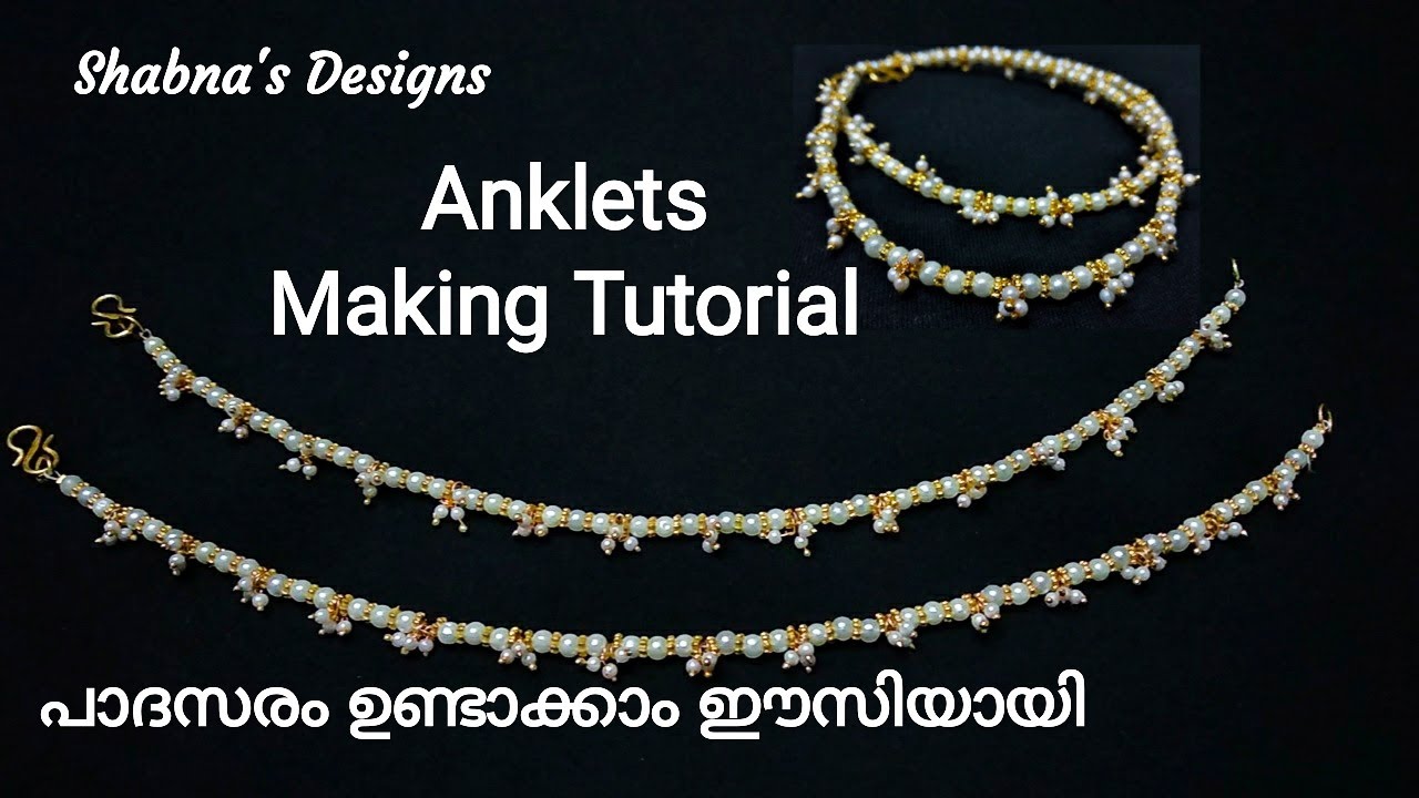 HOW TO MAKE ANKLETS AT HOME | DIY ANKLETS | HANDMADE ANKLETS ...