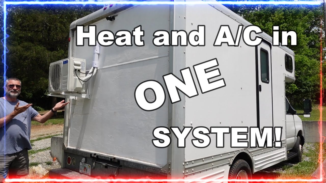 Mini-Split A/C - Box Truck Camper - YouTube
