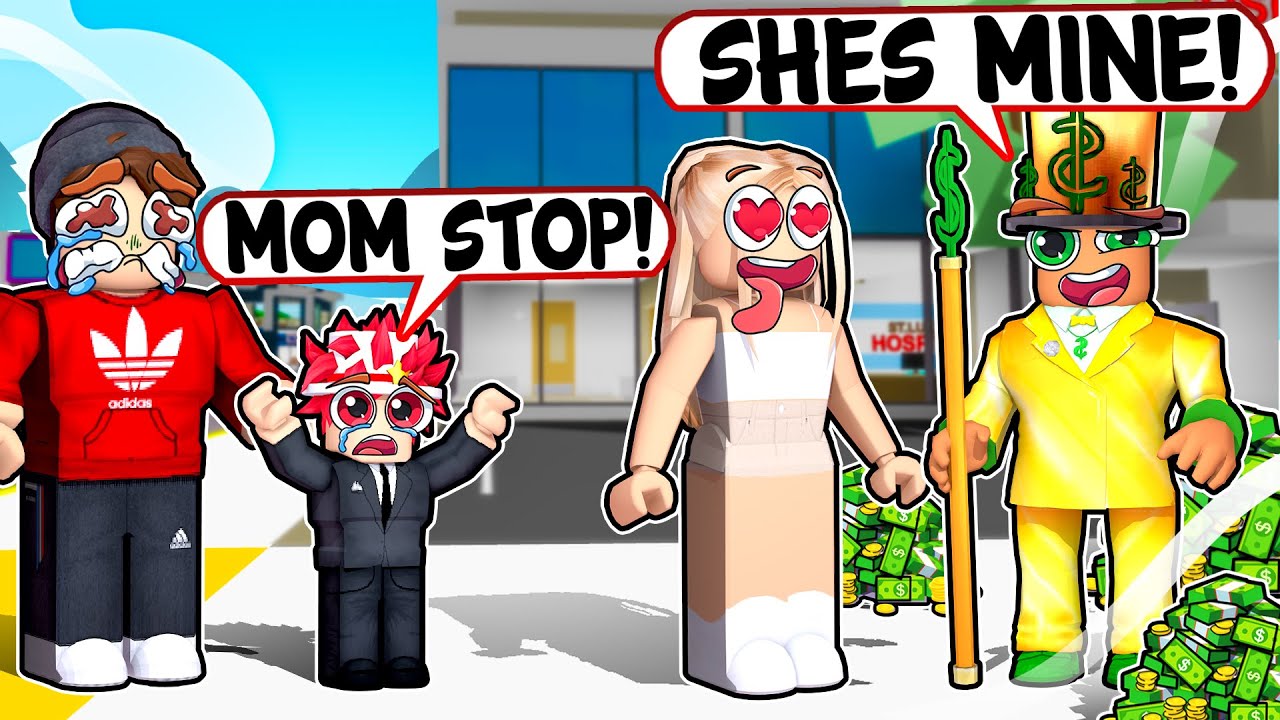 STEP-MOM CHEATS for RICH GUY.. (Roblox Brookhaven) - YouTube