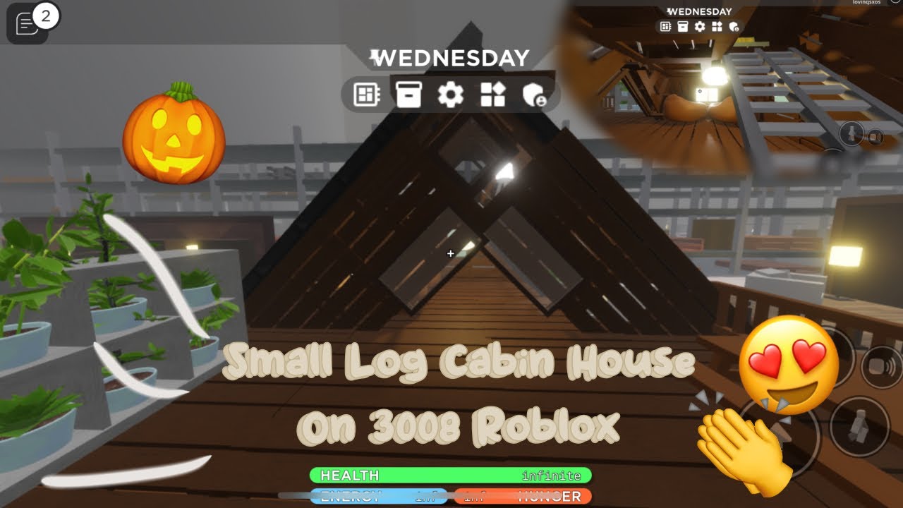 (3008) SMALL LOG CABIN HOUSE — ROBLOX! - YouTube