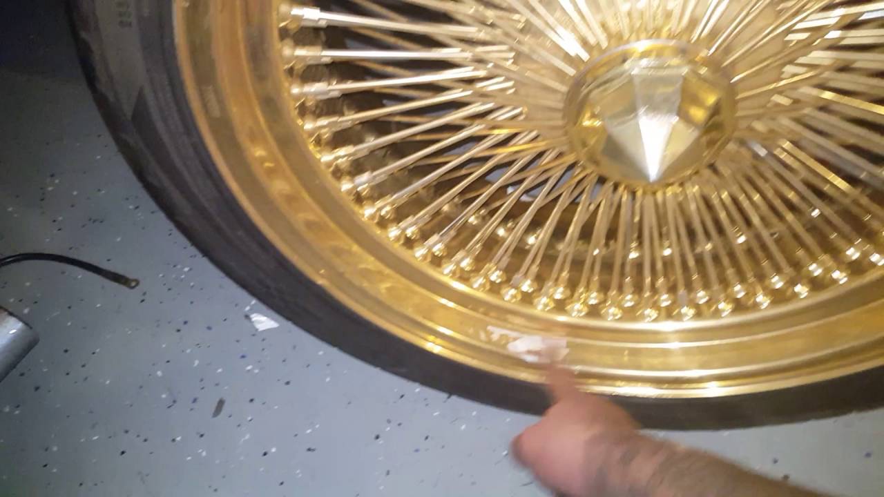 Daytons 20 inch gold - YouTube
